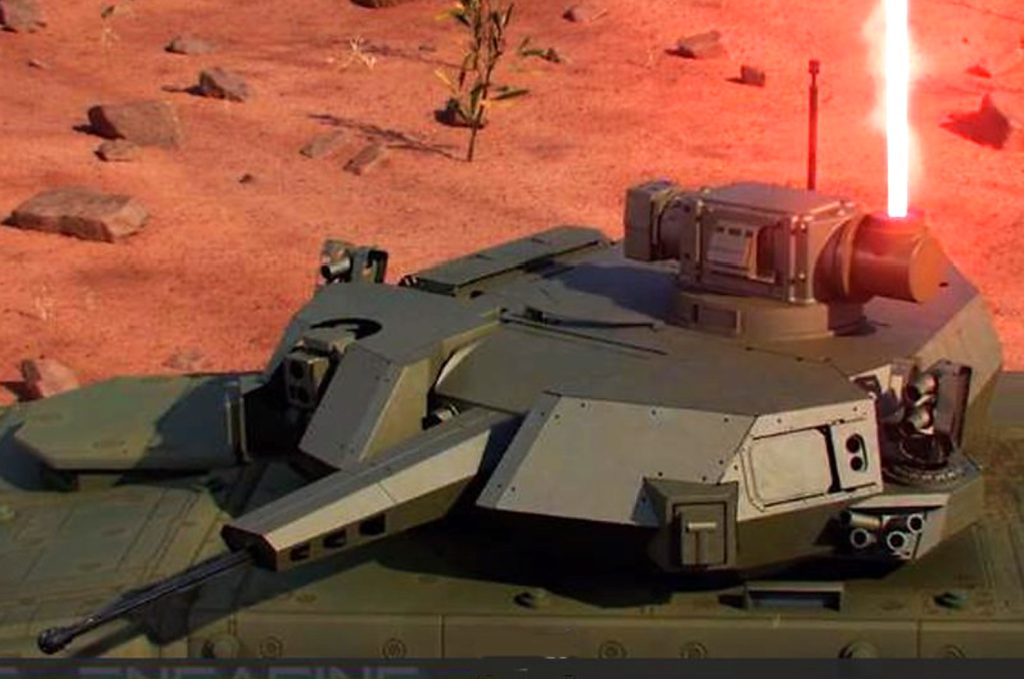 EOS integriert Laserwaffe in T2000 Waffenturm