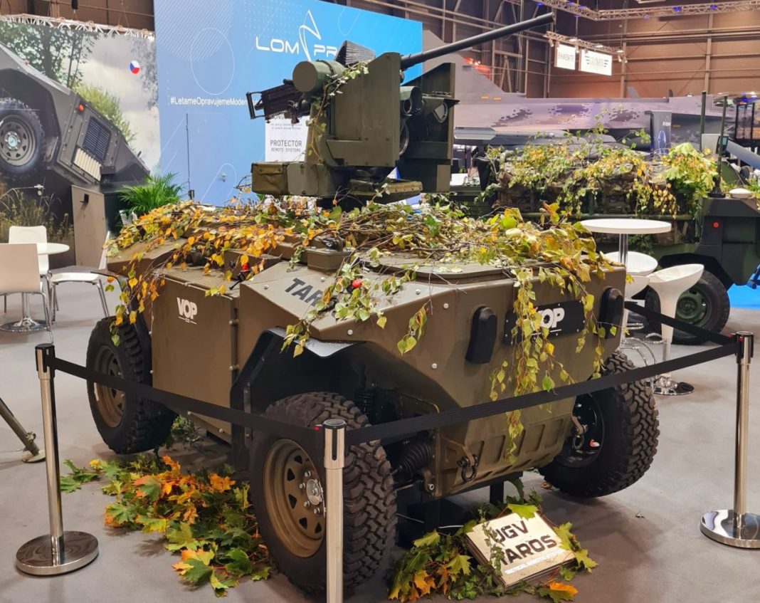 VOP zeigt UGV mit Kongsberg Waffenanlage